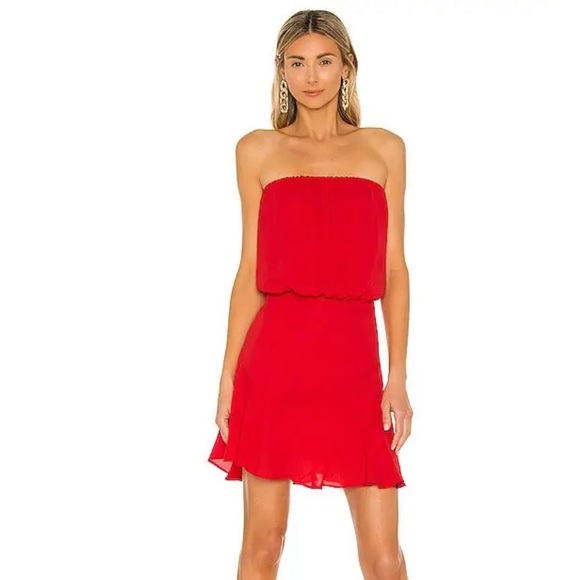 Krisa | Dresses | Krisa Asymmetric Tube Dress In Red | Poshmark